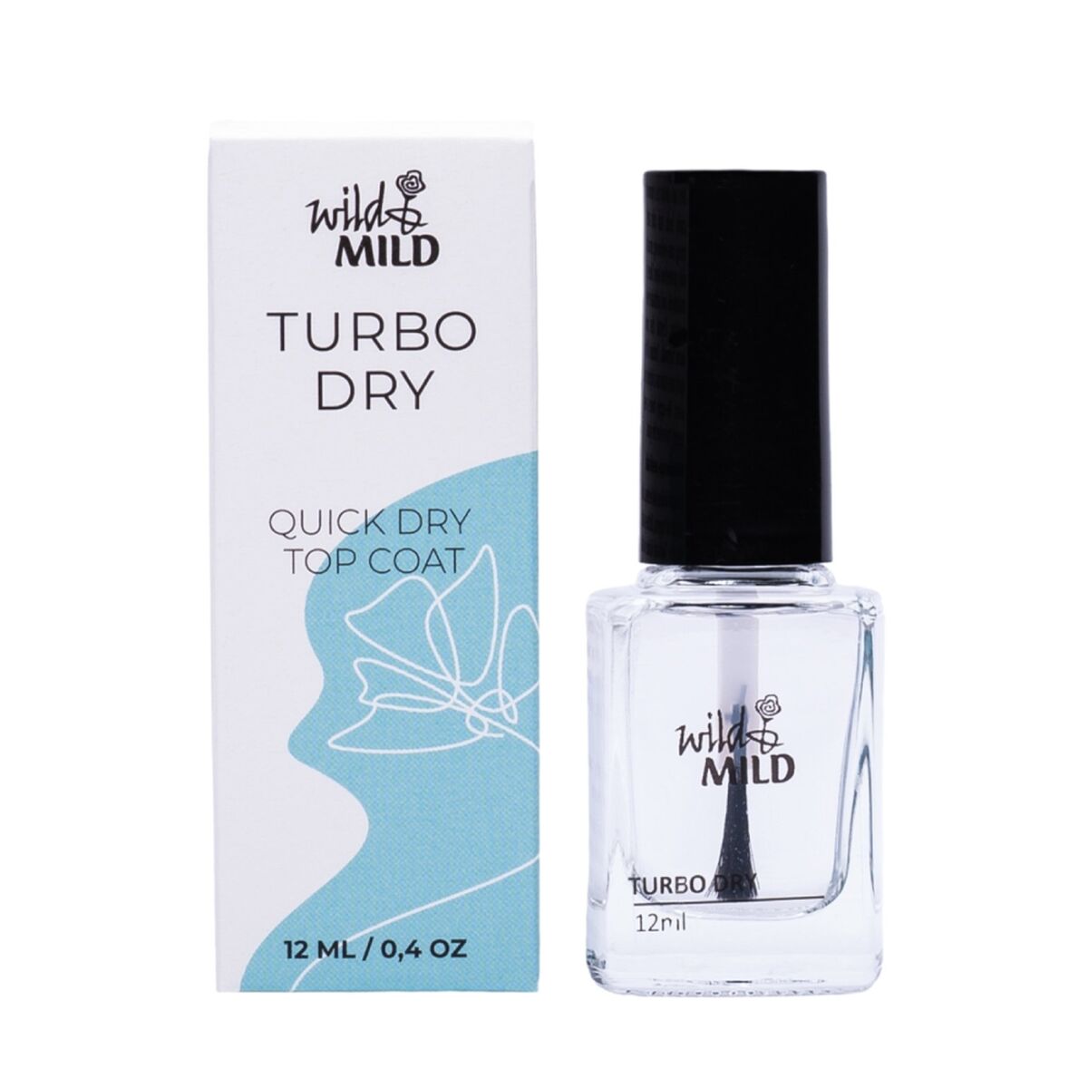 Fixateur de vernis à ongles Wild & Mild Turbo Dry 12 ml - Bixoto.com