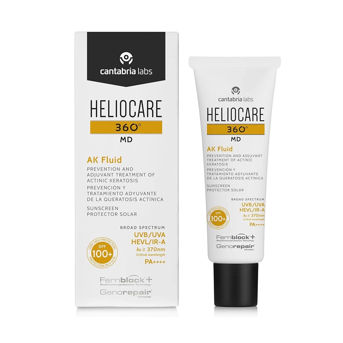 Écran solaire visage Heliocare 360 Md Ak Fluid 50 ml - Bixoto.com