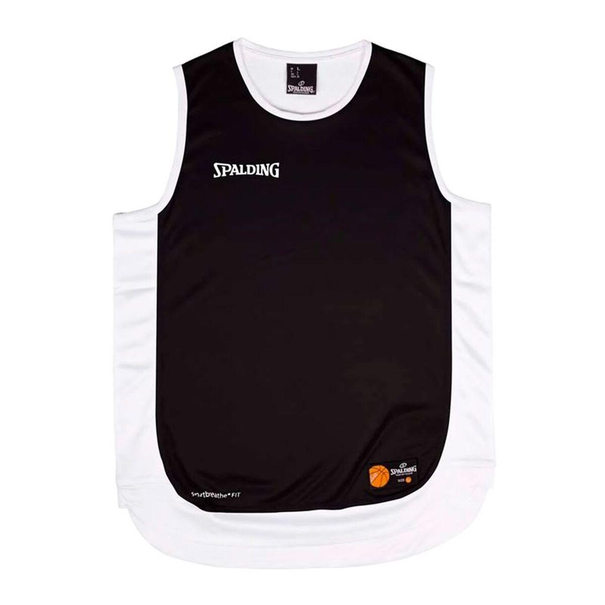 Camiseta de baloncesto Spalding Hustle Tank Blanco Negro 14 Años ...