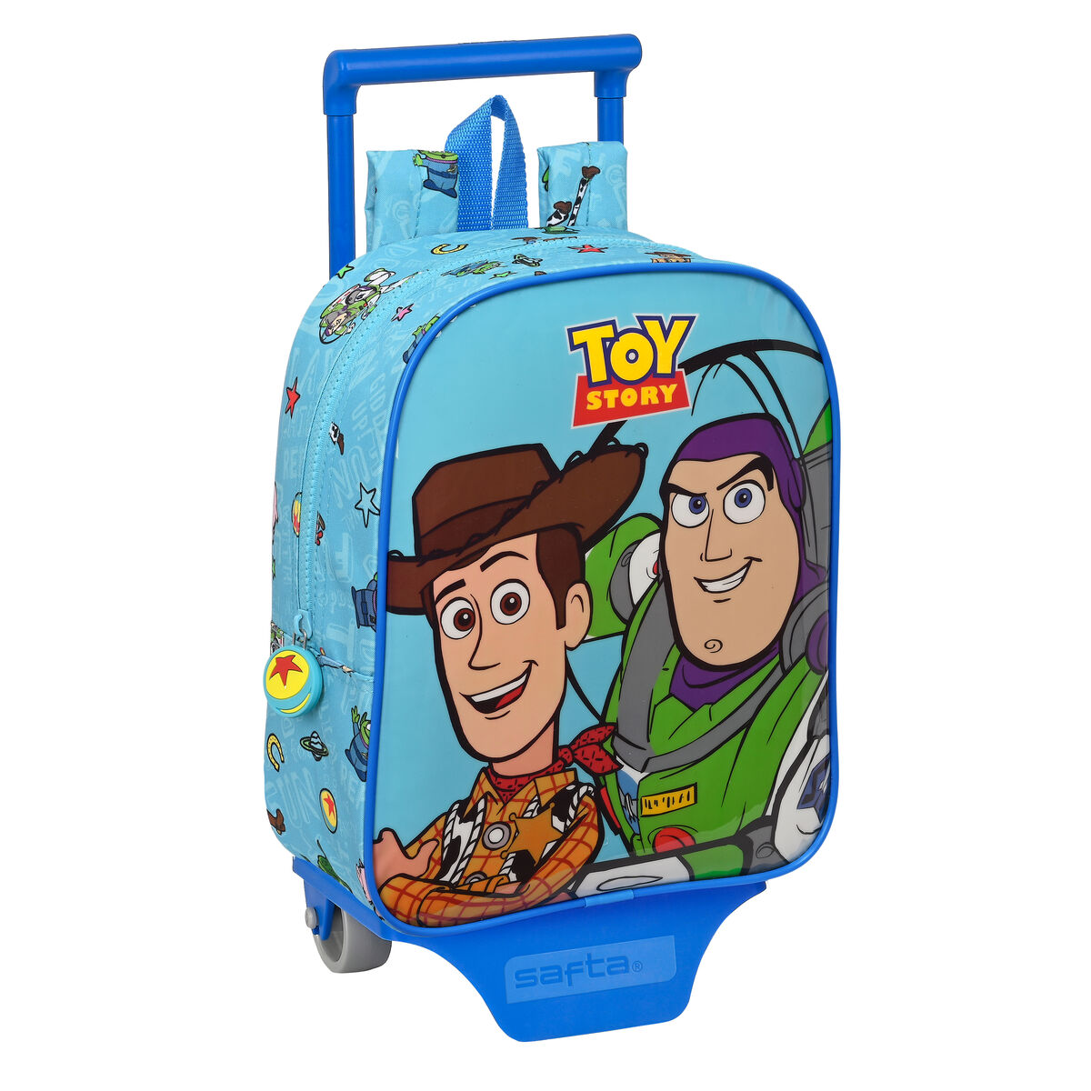 Mochila Escolar con Ruedas Toy Story Ready to play Azul claro (22 x 27 ...