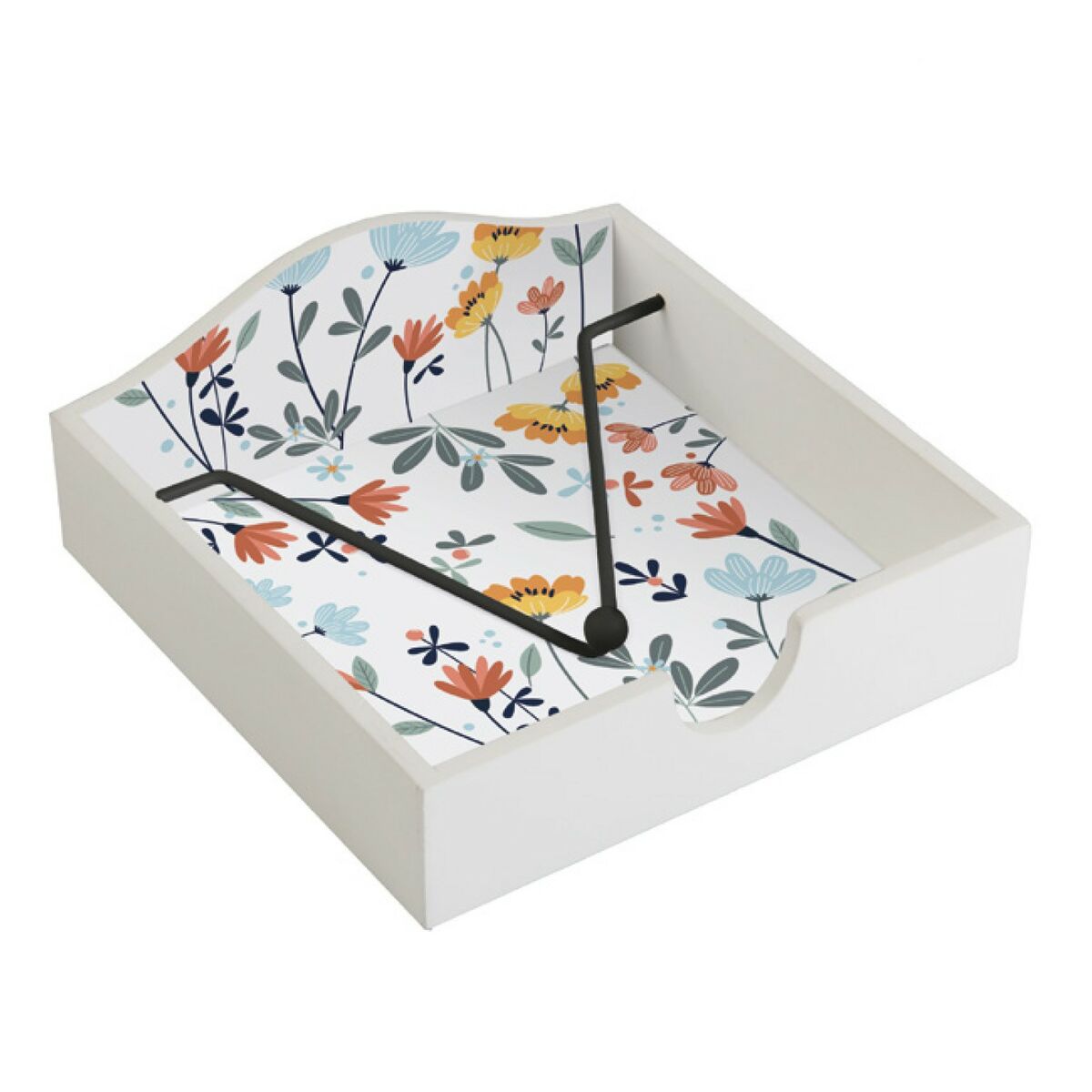 Servilletero Versa Selene Madera MDF (18 x 7 x 18 cm) - Bixoto.com