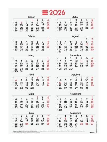 Calendari (2026) Catalan Finocam Poster Anual Mixt 485X680 - Bixoto.com