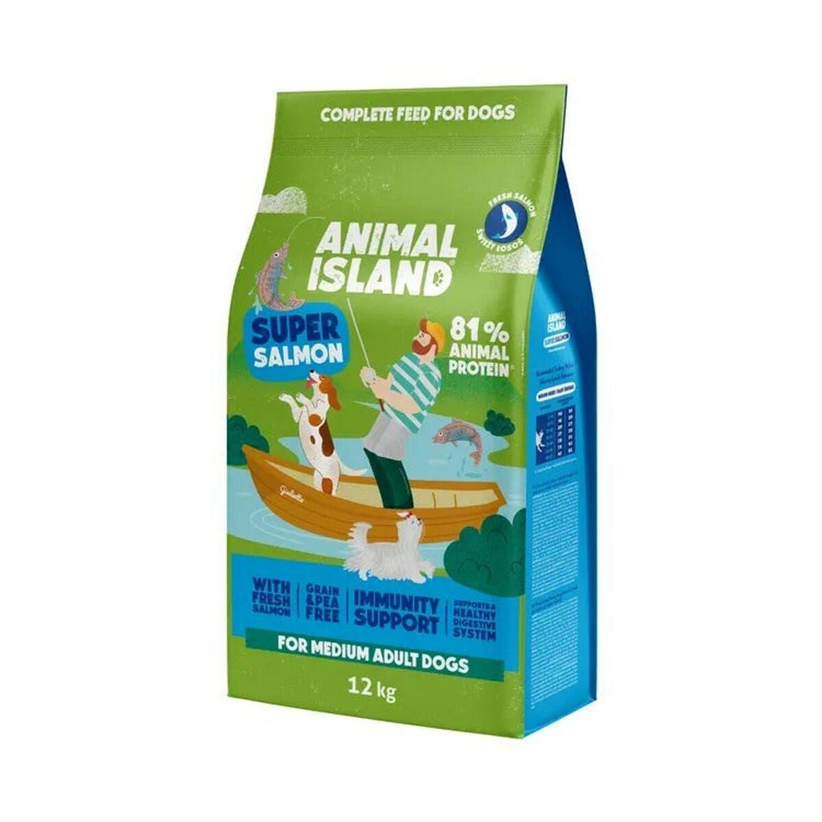 Pienso ANIMAL ISLAND Salmón 12 kg - Bixoto.com