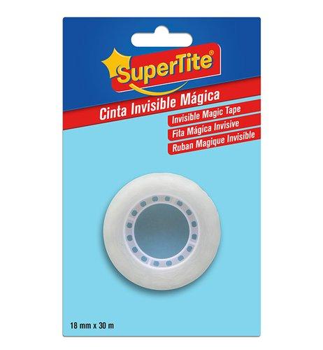 Cinta Adhesiva Supertite Invisible Magica Rollo 30M X 18Mm 12 unidades ...
