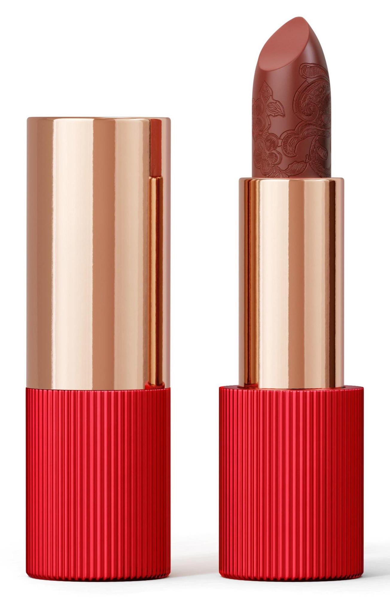 Matte Silk, Mate, Lápiz labial cremoso, 102, Rojo terracota, 3.5 g ...