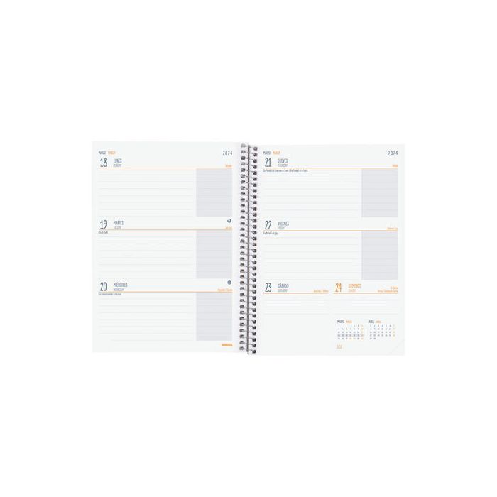 Finocam agenda escolar secundaria 1/4 espiral svh lilac 2023-2024 - Bixoto.com