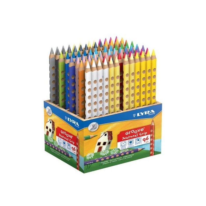 Lapices De Colores Lyra Groove School Pack De 96 - Bixoto.com