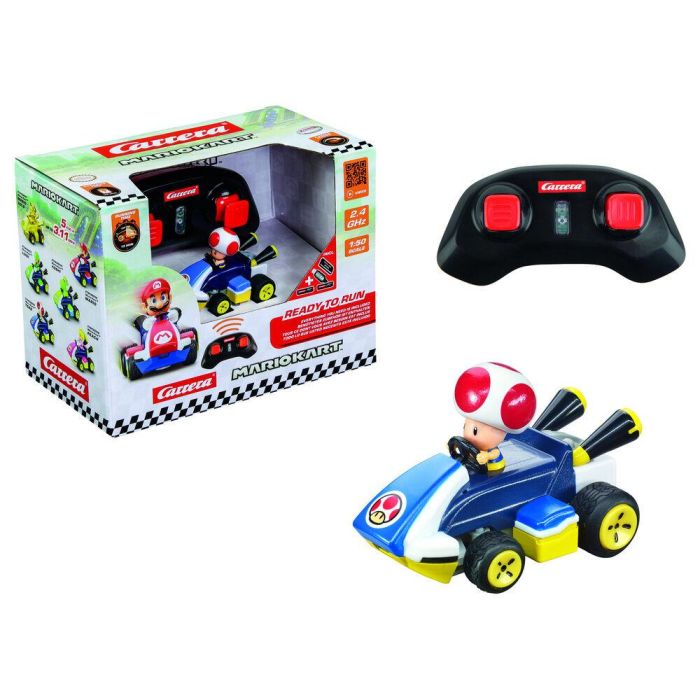 CARRERA Coche Radio Control Toad Mario Kart Escala 1:50 - Bixoto.com