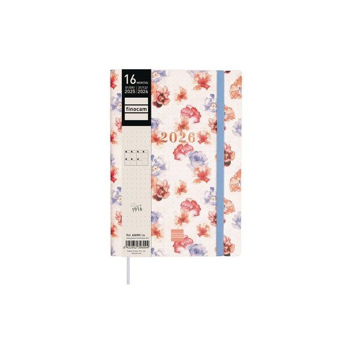 Agenda Anual (2025-26) Finocam 16 Meses Internacional Dotted Cosida S/V ...