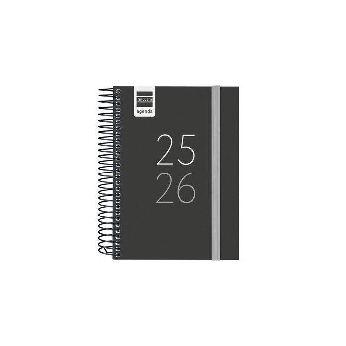 Agenda Escolar (2025-26) Finocam Catalan Secundaria Espiral Tapa Pp D/P 8º 120X164 Con Goma ...