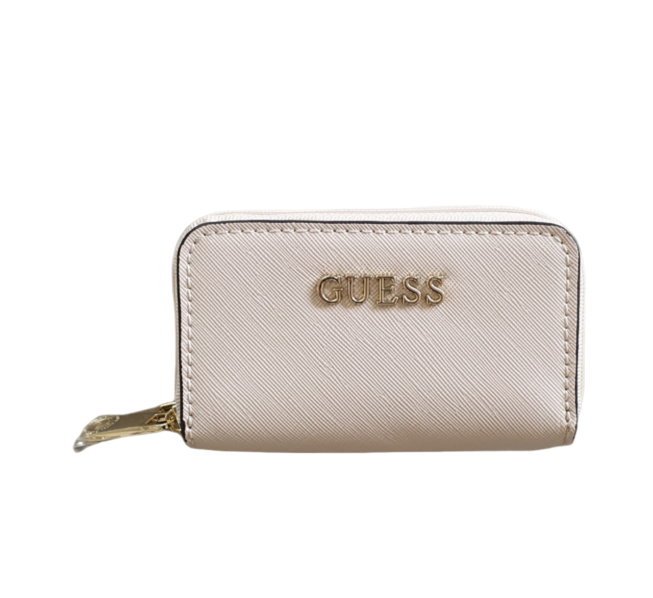 Guess, Cartera de tela, Tarjeta SLG, PWVANIP2111IVO, Beige, Para ...