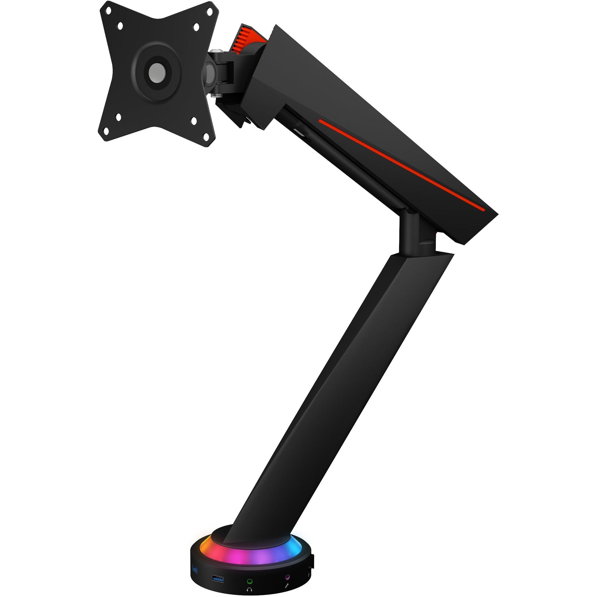 ICY BOX Soporte para Monitor Gaming de 32" (8KG) con Hub USB 3.0 y Luz ...