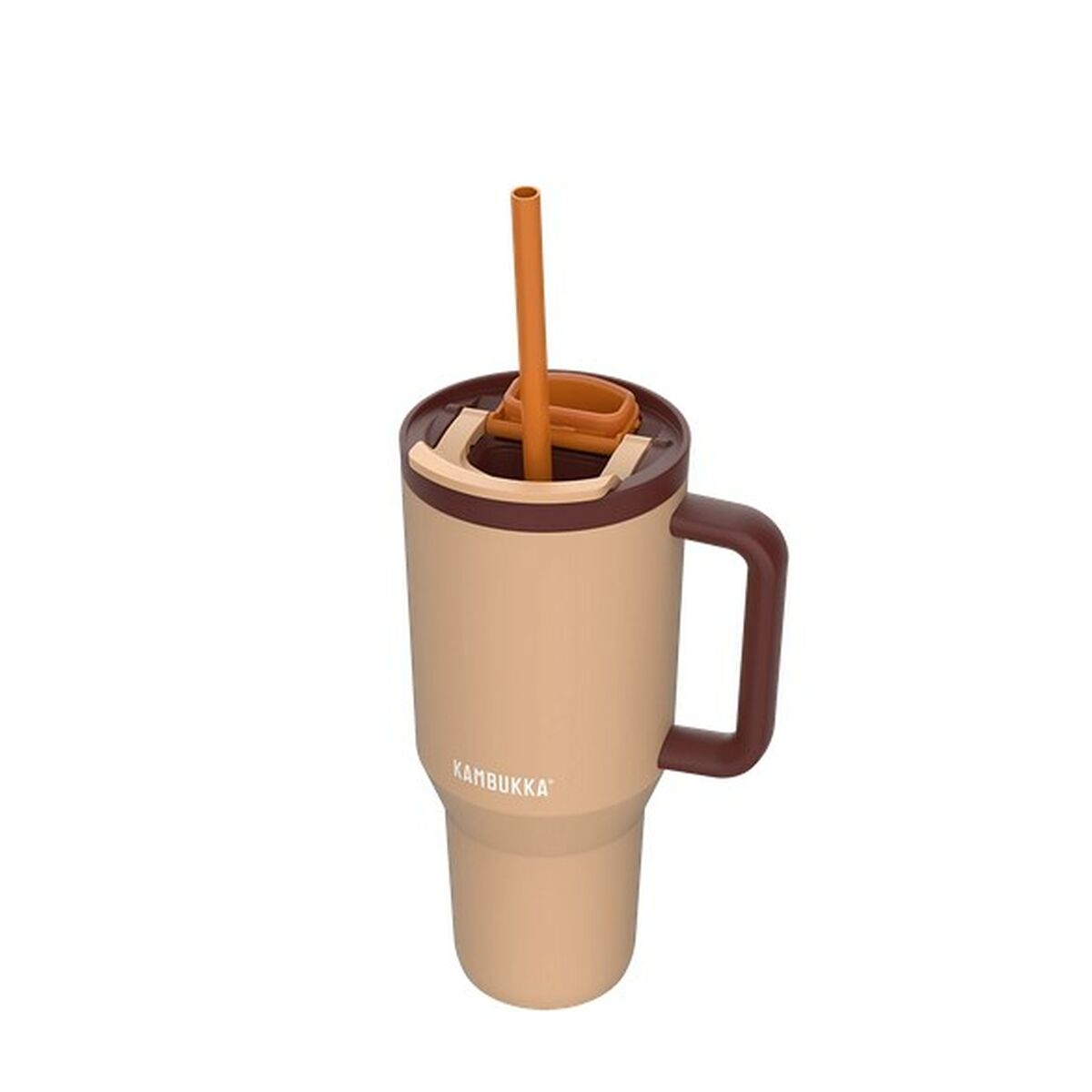 Taza Termo con Tapa Kambukka 11-08001 Naranja Bronce Acero Inoxidable ...