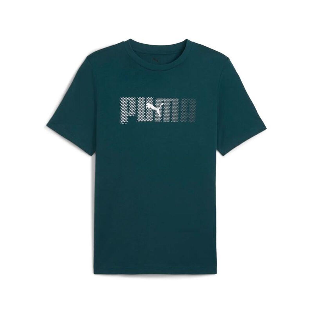 Camiseta de Manga Corta Hombre Puma Essentials Logo Lab Azul 9-10 Años ...