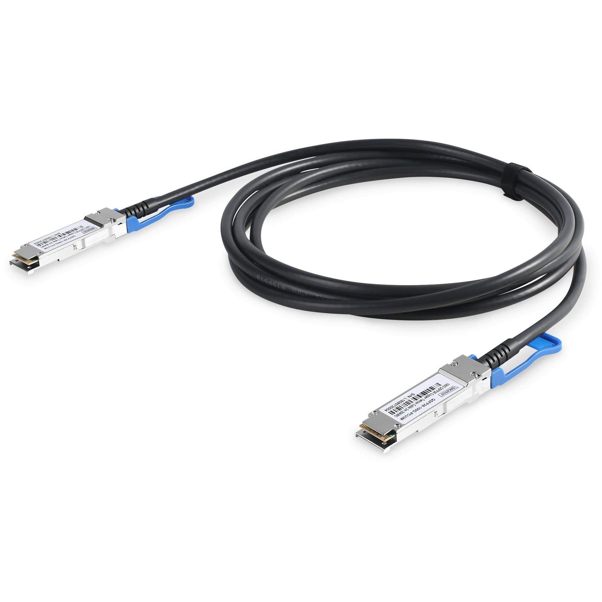 Digitus Cable QSFP28 DAC 100G, 2 metros, Macho a Macho, Plug and Play ...
