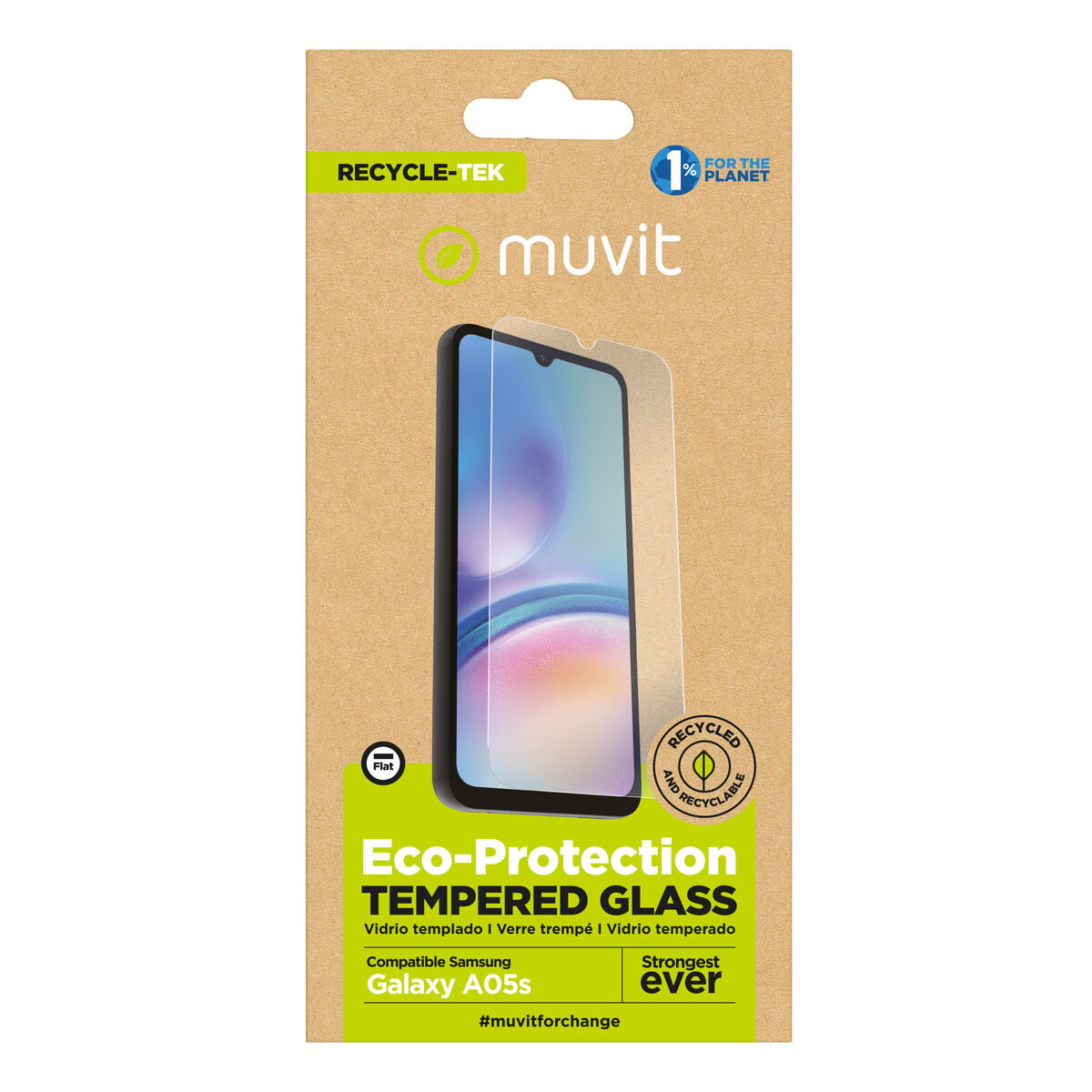 Protector de Pantalla para Móvil Muvit for Change Galaxy A05S - Bixoto.com