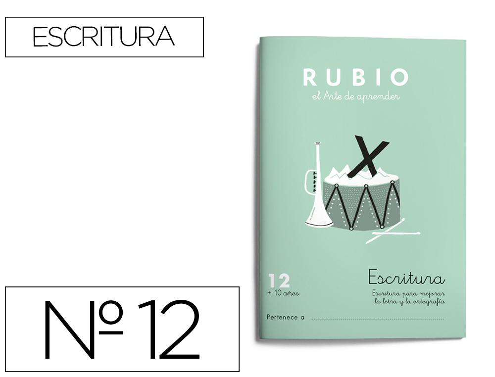 Rubio Cuaderno Caligrafía Nº 12 Desarrollo Destrezas Motrices Lenguaje ...