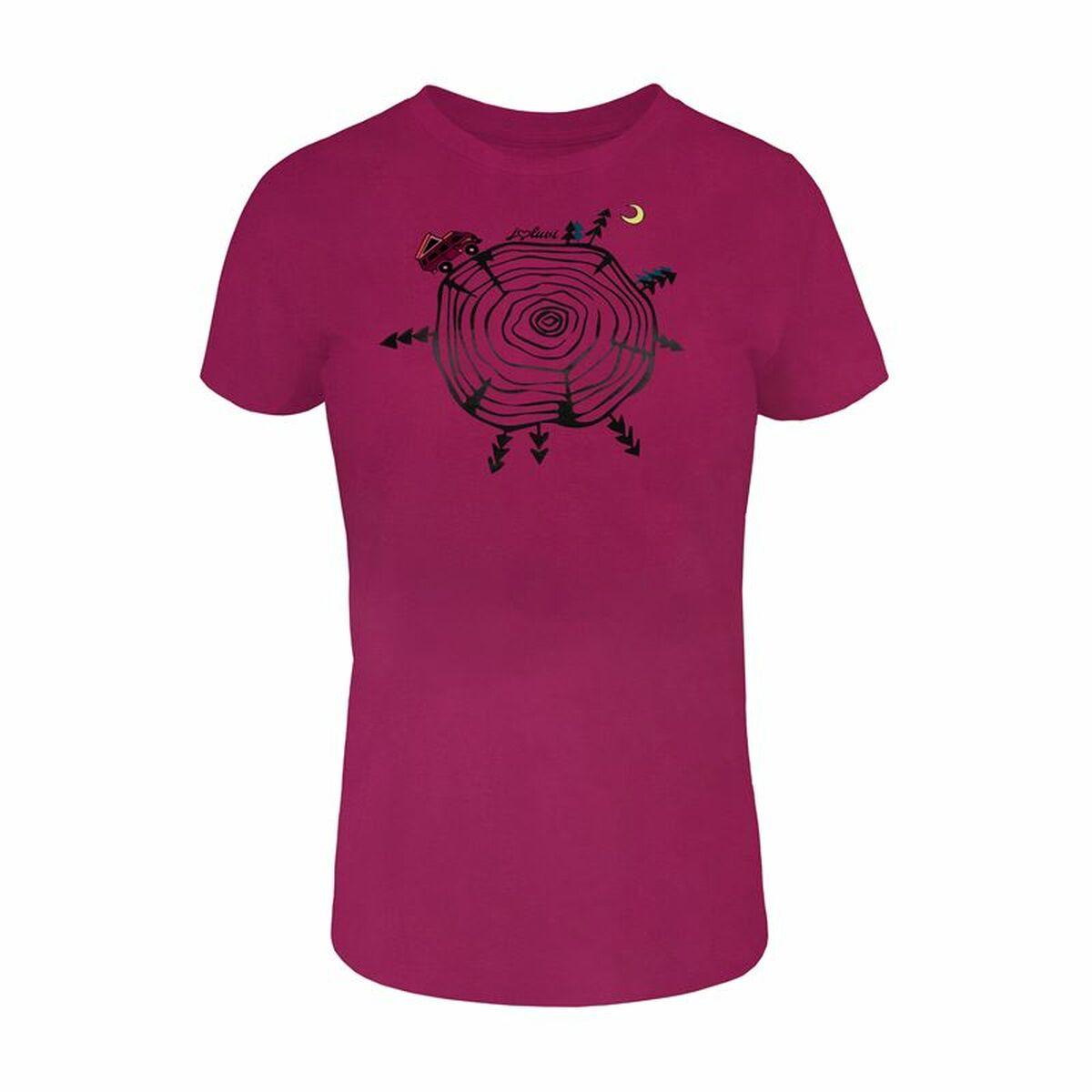 Camiseta Deportiva de Manga Corta Joluvi Wood W Magenta - Bixoto.com