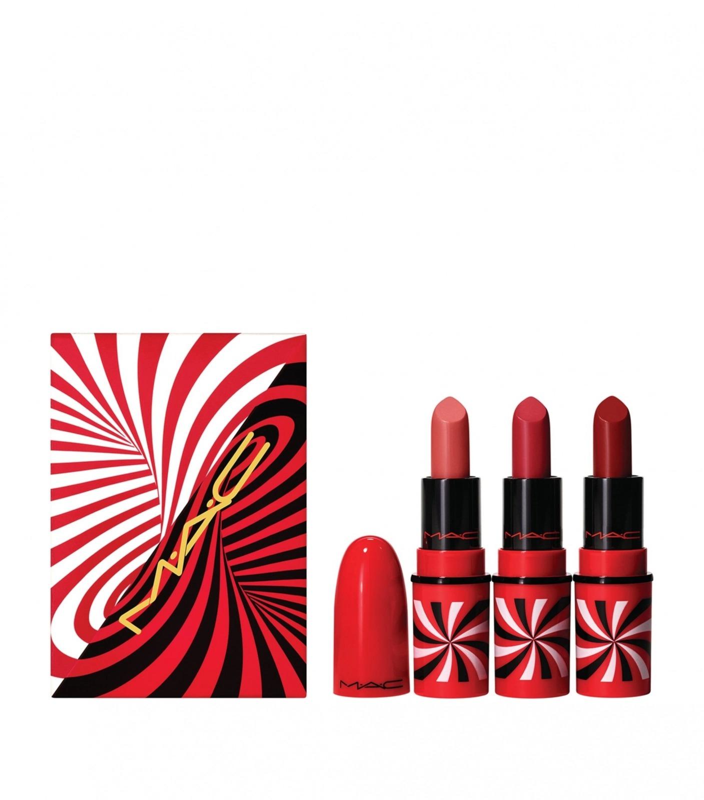 Tiny Tricks Set MAC: Mini, Cream Lipstick, Awespicious, 1.7 g + + Mini ...