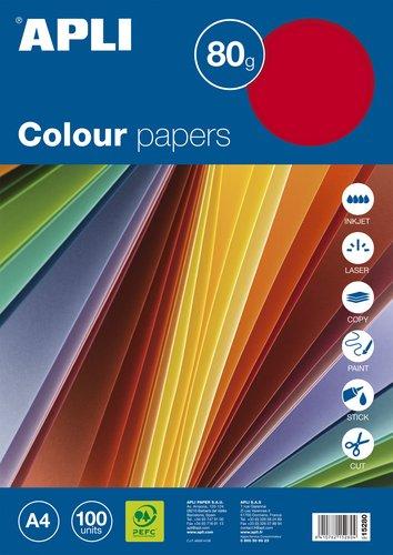 Papel Color A4 80G 100H Surtido Fluor - Bixoto.com