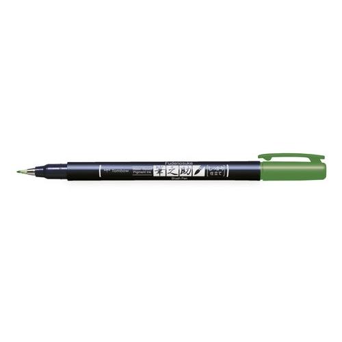 Rotulador Tombow Caligrafia Fudenosuke Punta Dura Verde (Set de 6 ...